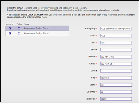 BigCommerce Setup – Help Center | RICS Software